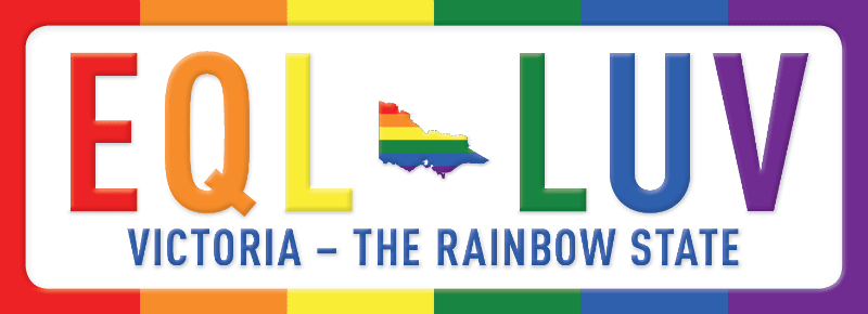 Victorian Greens Propose LGBTI 'Rainbow State' Number Plates - LOTL